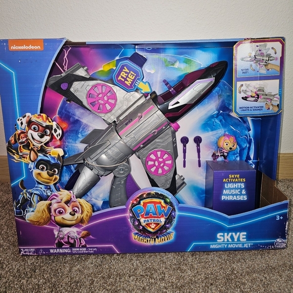 Paw Patrol | Toys | Paw Patrol Skye Mighty Movie Jet Pink And Gray ...
